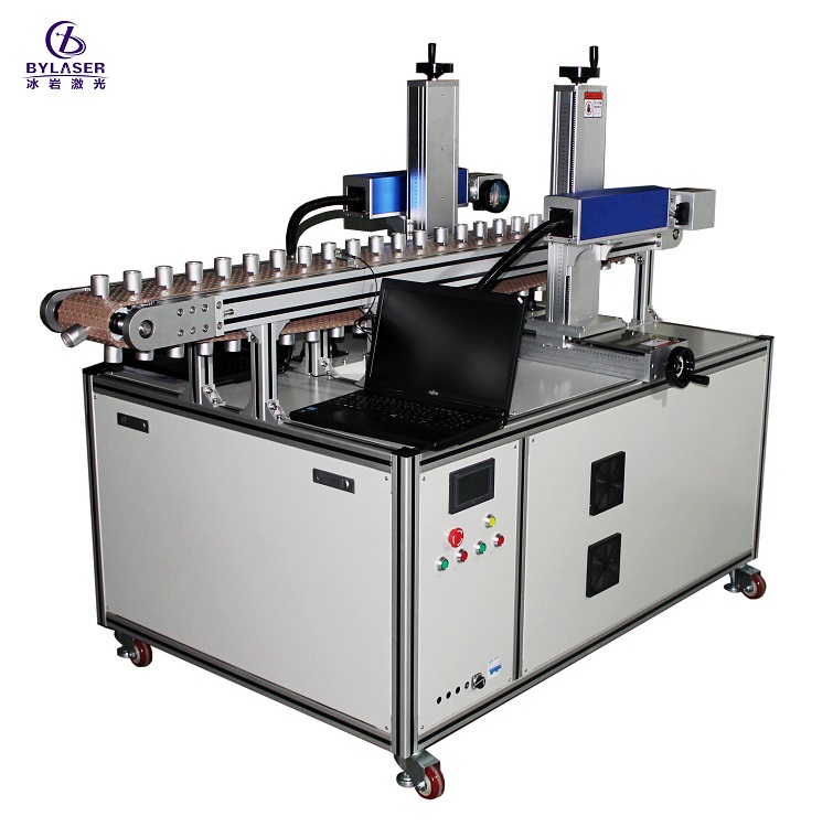 Automatic laser marking line for LED bulb - Luoyang Bing Yan Laser ...