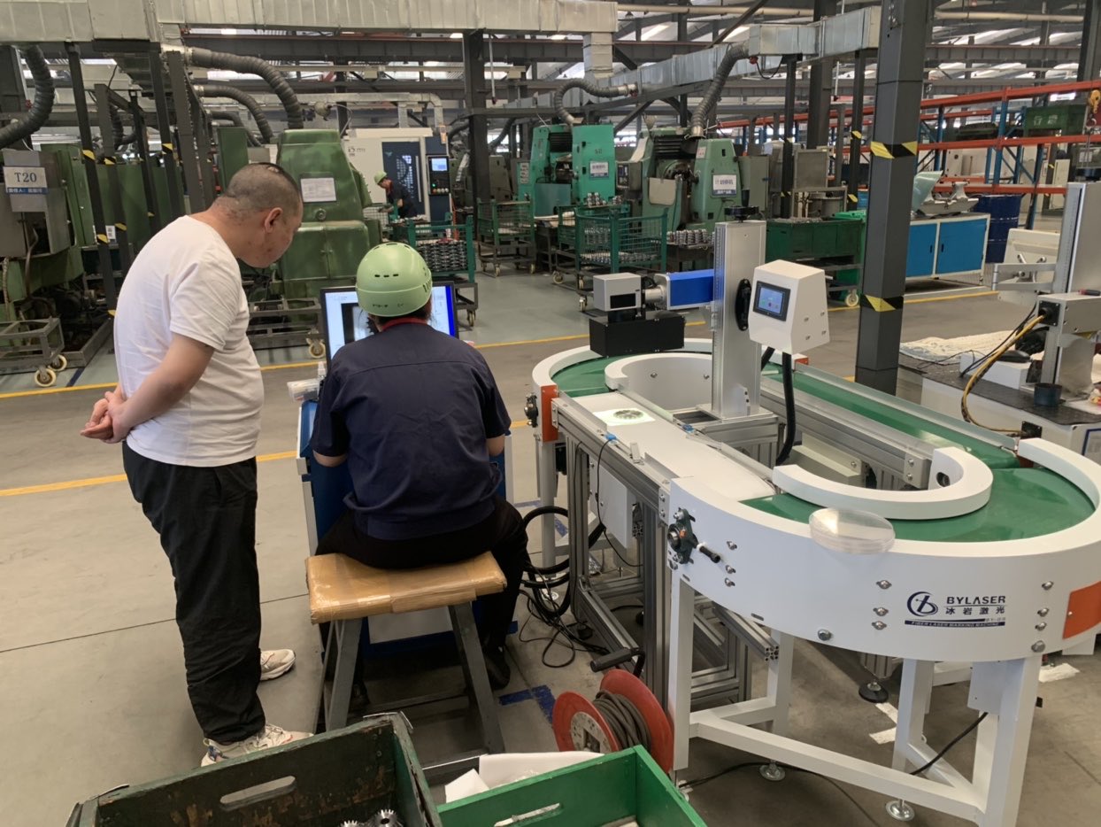 Visual assembly line laser marking machine